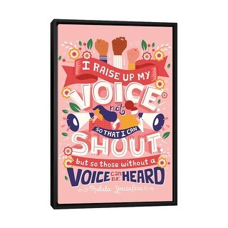 iCanvas "Raise Your Voice" by Risa Rodil Framed - Bed Bath & Beyond - 37115415